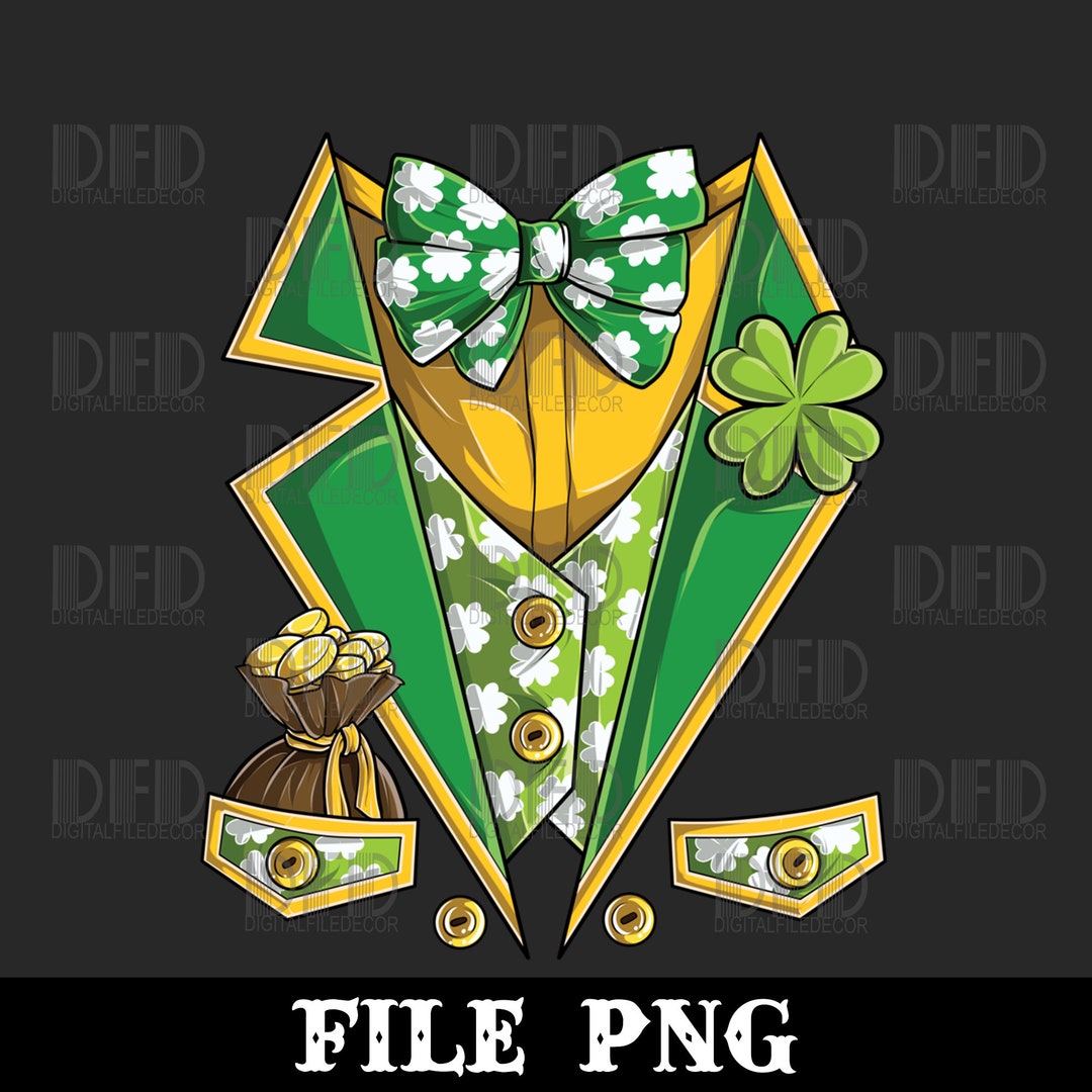 Leprechaun St Patricks Day Costume Boys Men Shamrock Funny Png Digital ...