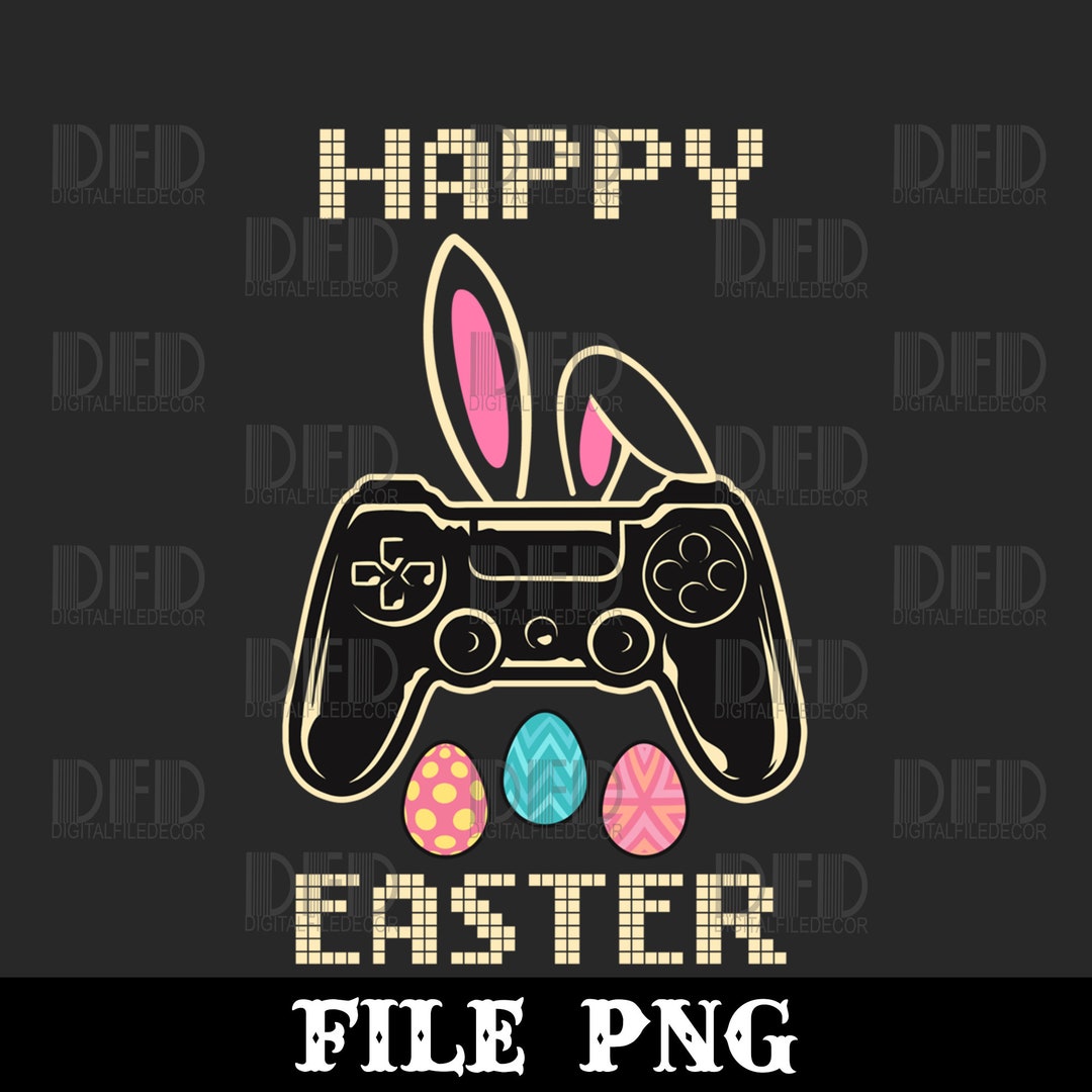 Video Game Easter Bunny Gaming Controller Gamer Boys Girls Png Digital ...