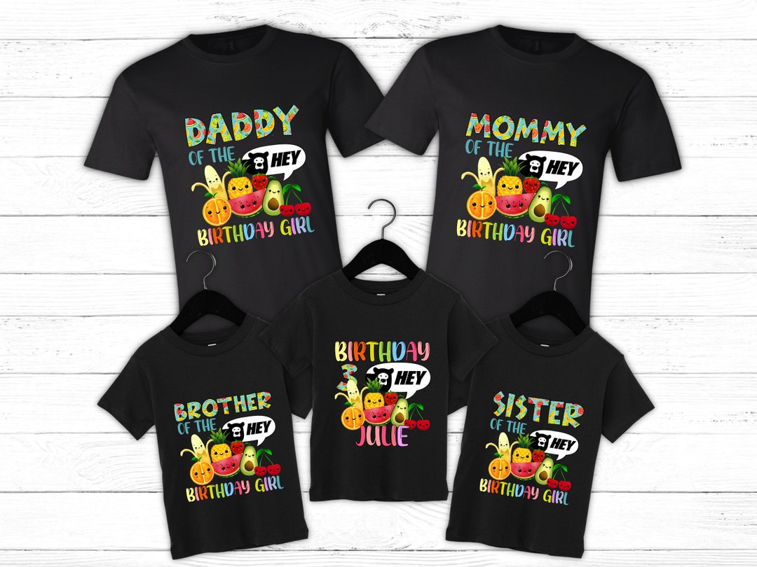 Fruit Birthday Shirt, Hey Bear Sensory Birthday Shirt, Dancing Fruit ...