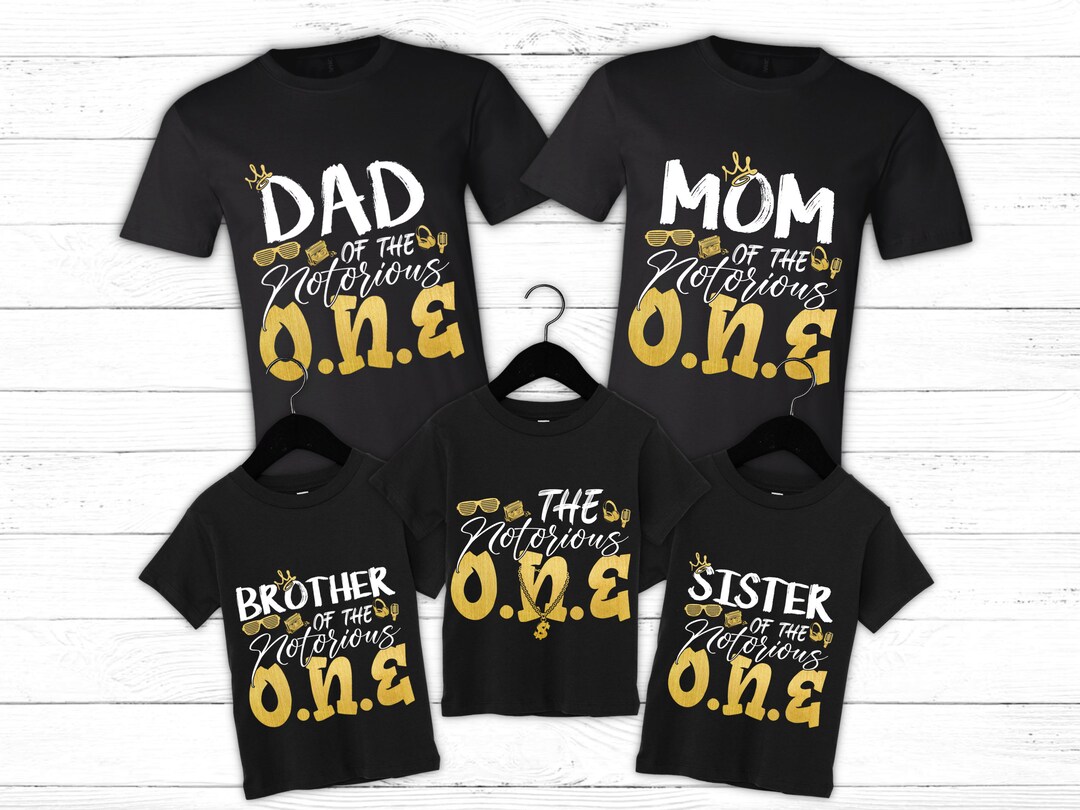 The Notorious ONE Shirt, First Birthday Shirt, the Big One Shirt, 1st ...