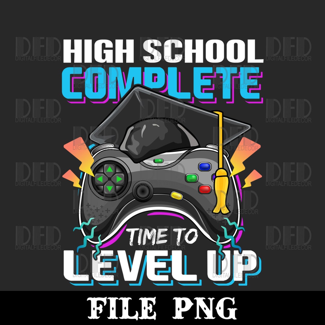 High School Level Complete Class of 2023 Graduation Gift Boy Png ...