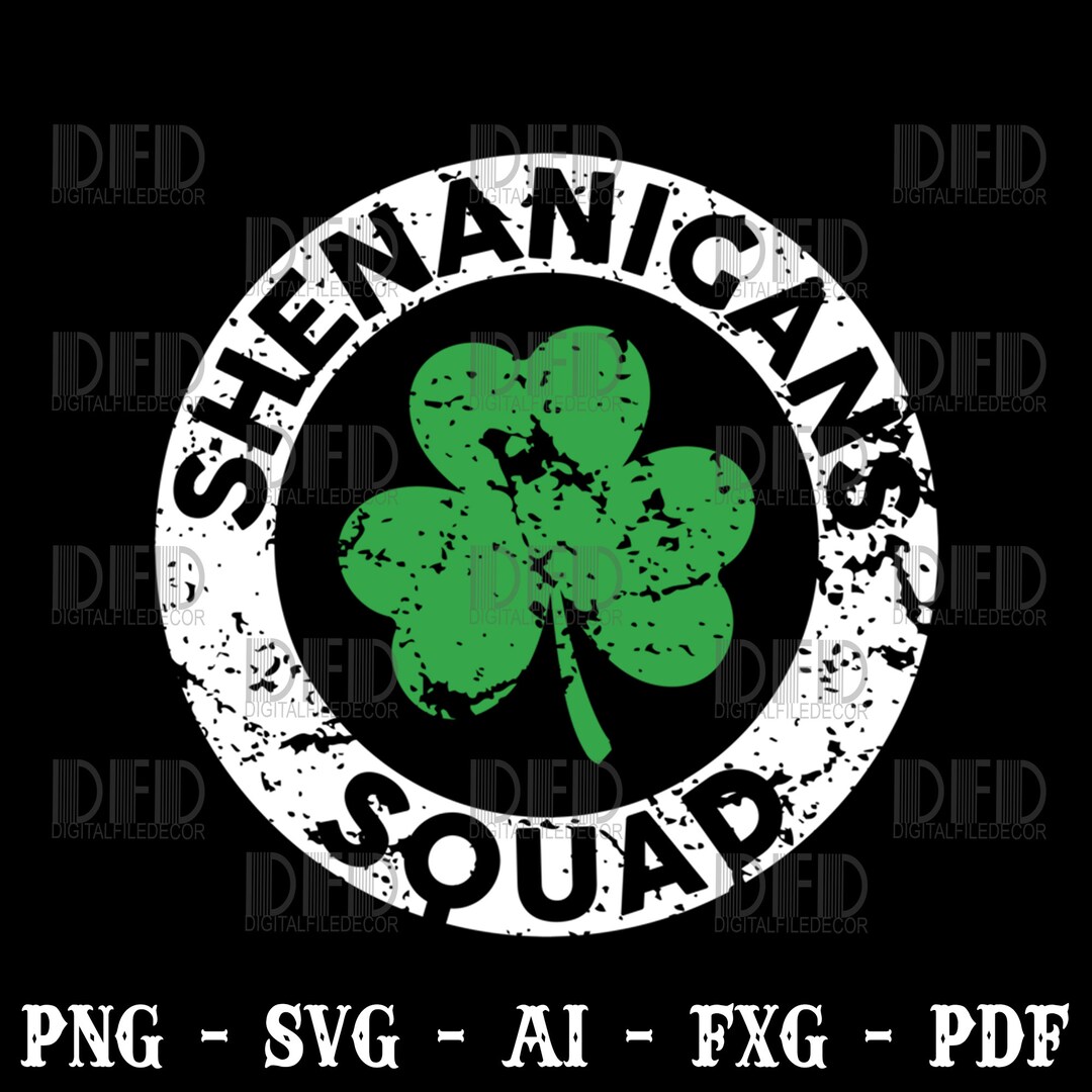 Shenanigans Squad Funny St. Patrick's Day Matching Group Svg Png ...