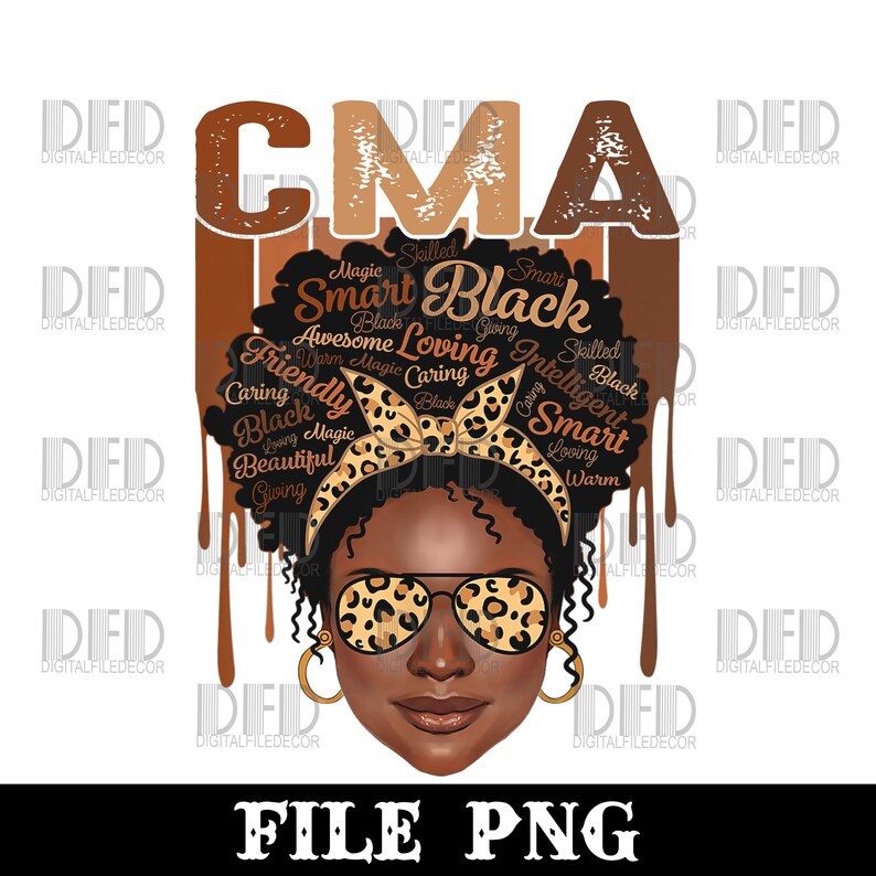 Black Woman CMA Png Afro Smart African American Love Melanin Png ...