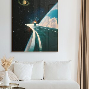 Determination Retro Futuristic Space Art Sci-fi Collage Inspirational Surrealist Collage Galaxy ...