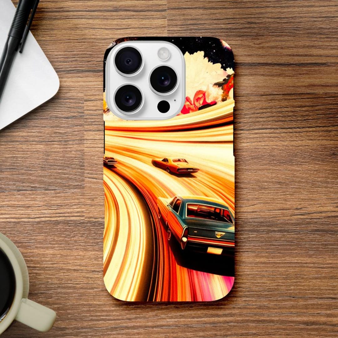Floral Space Race | Phone Cases | Sci-fi Art | Cosmic Art | Retro ...