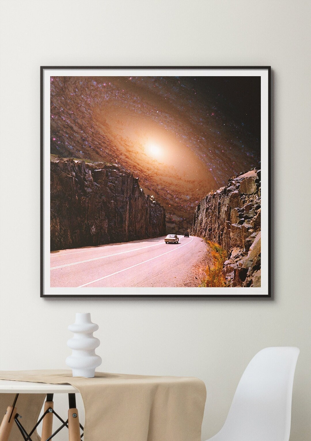 Retro Futurism Art Print: Intergalactic Highway Vintage Collage - Etsy