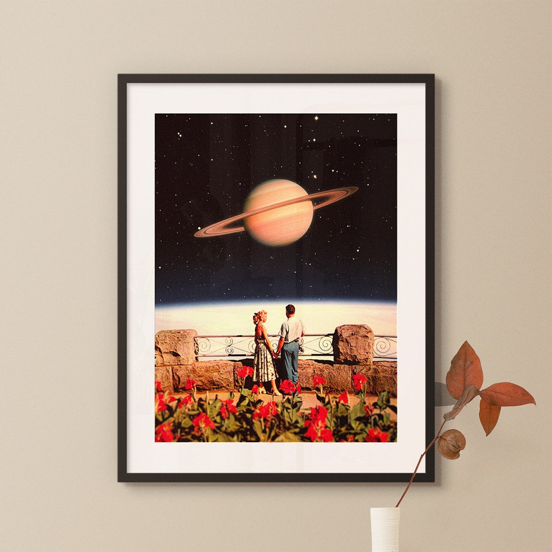 Space Love | Collage Art by Taudalpoi: Retro Futurism, Vintage Collage ...