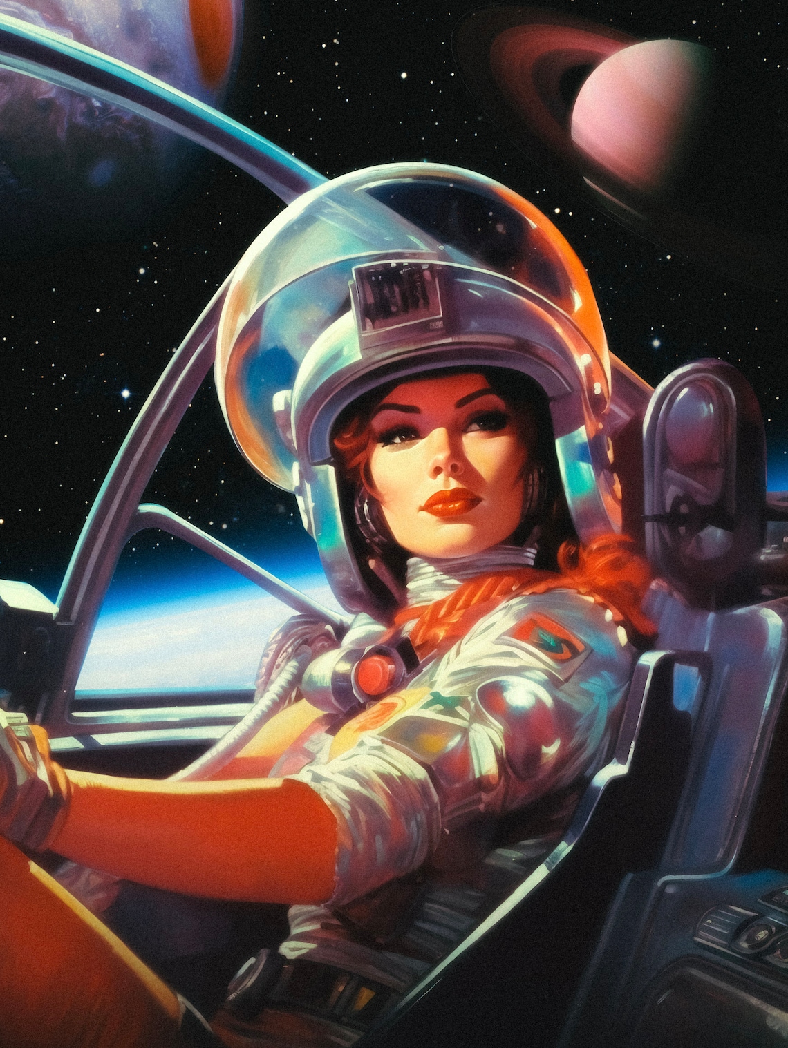 Next Stop Mars Sci-fi Collage Art Space Art Retro - Etsy