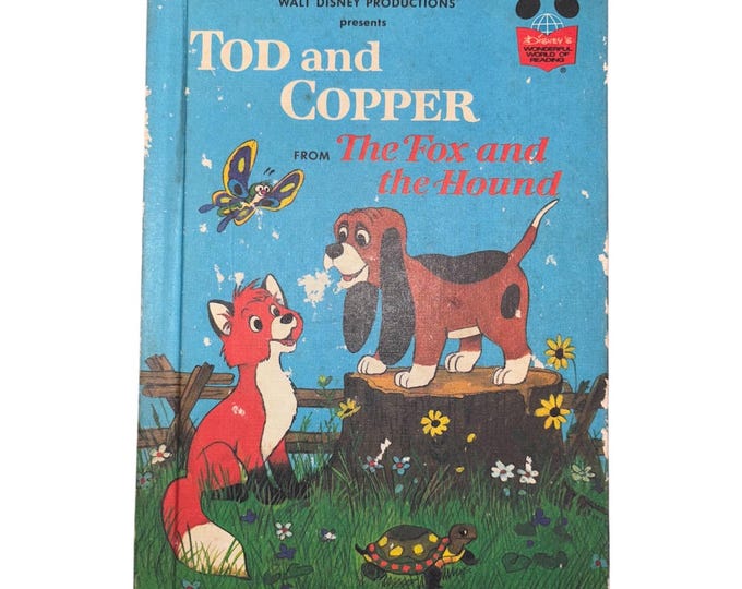 Vintage 1981 Walt Disney Tod and Copper From the Fox and the Hound ...