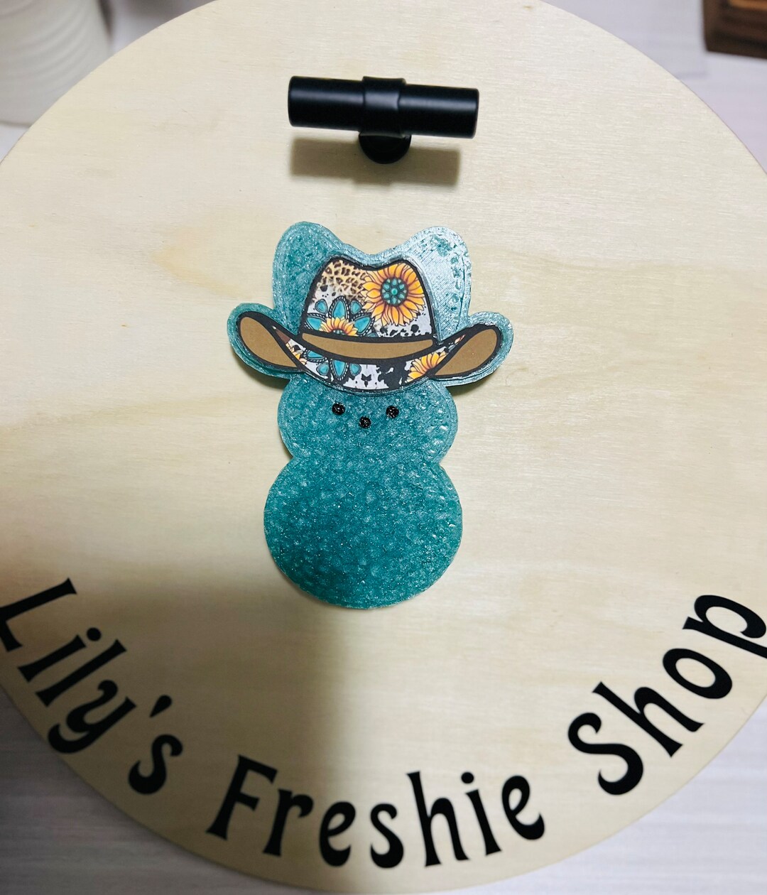 Western Cowboy Hat Peep Bunny Freshie - Etsy