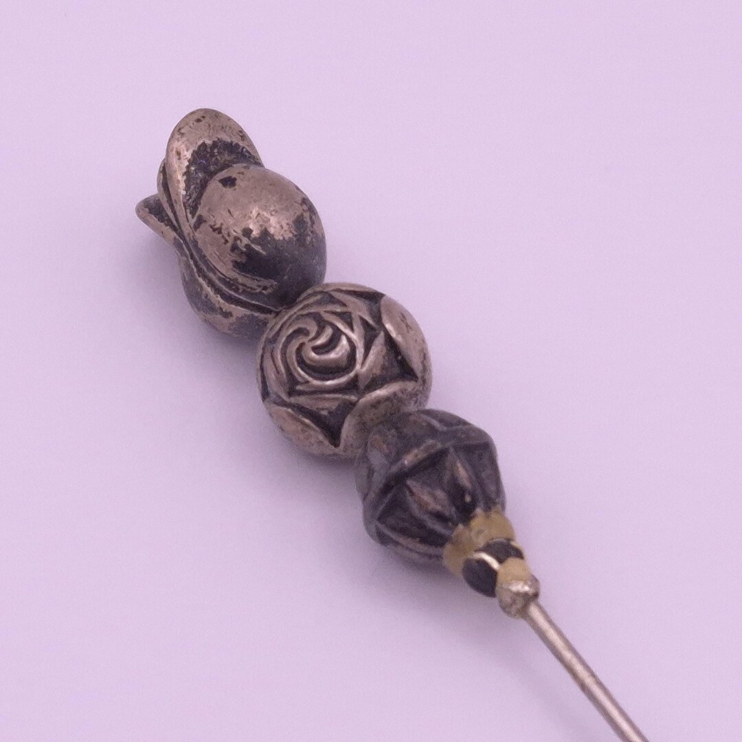 Antique Victorian Stick Pin With Decorative Beads – Repaired – C.1880 ...