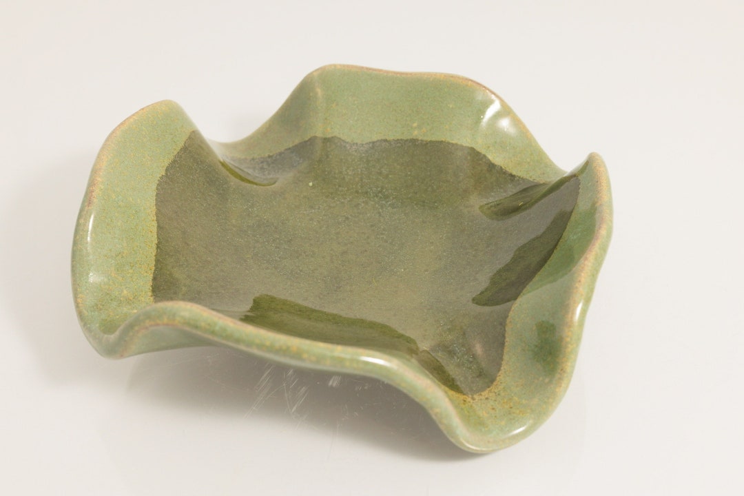 Hand-built Slab Pottery Seving/display Dish With Our Aussie Bush Glaze ...