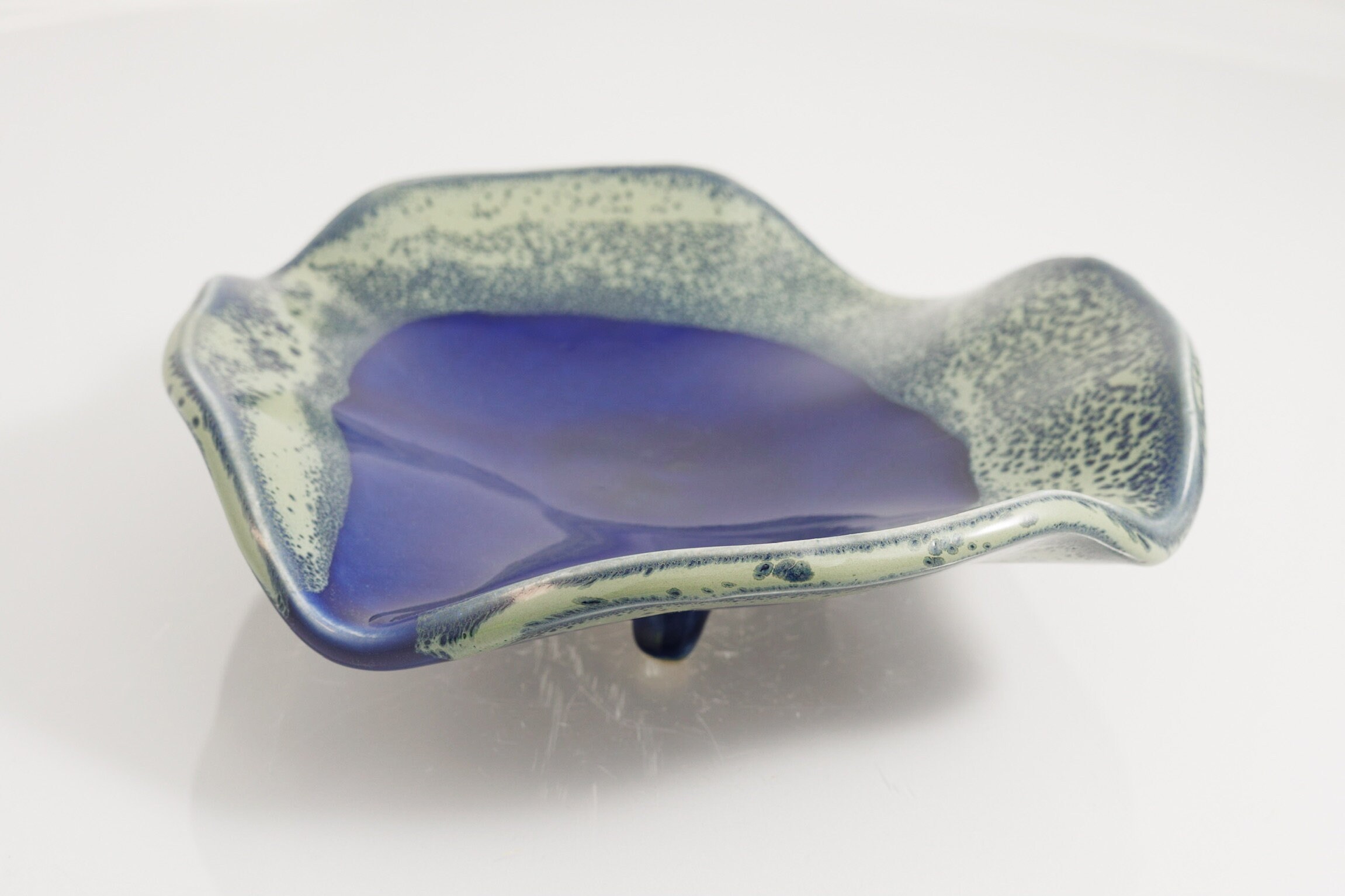 Slab Built Large Pottery Platter Decorated in Our Aussie Kelp Glaze - Etsy