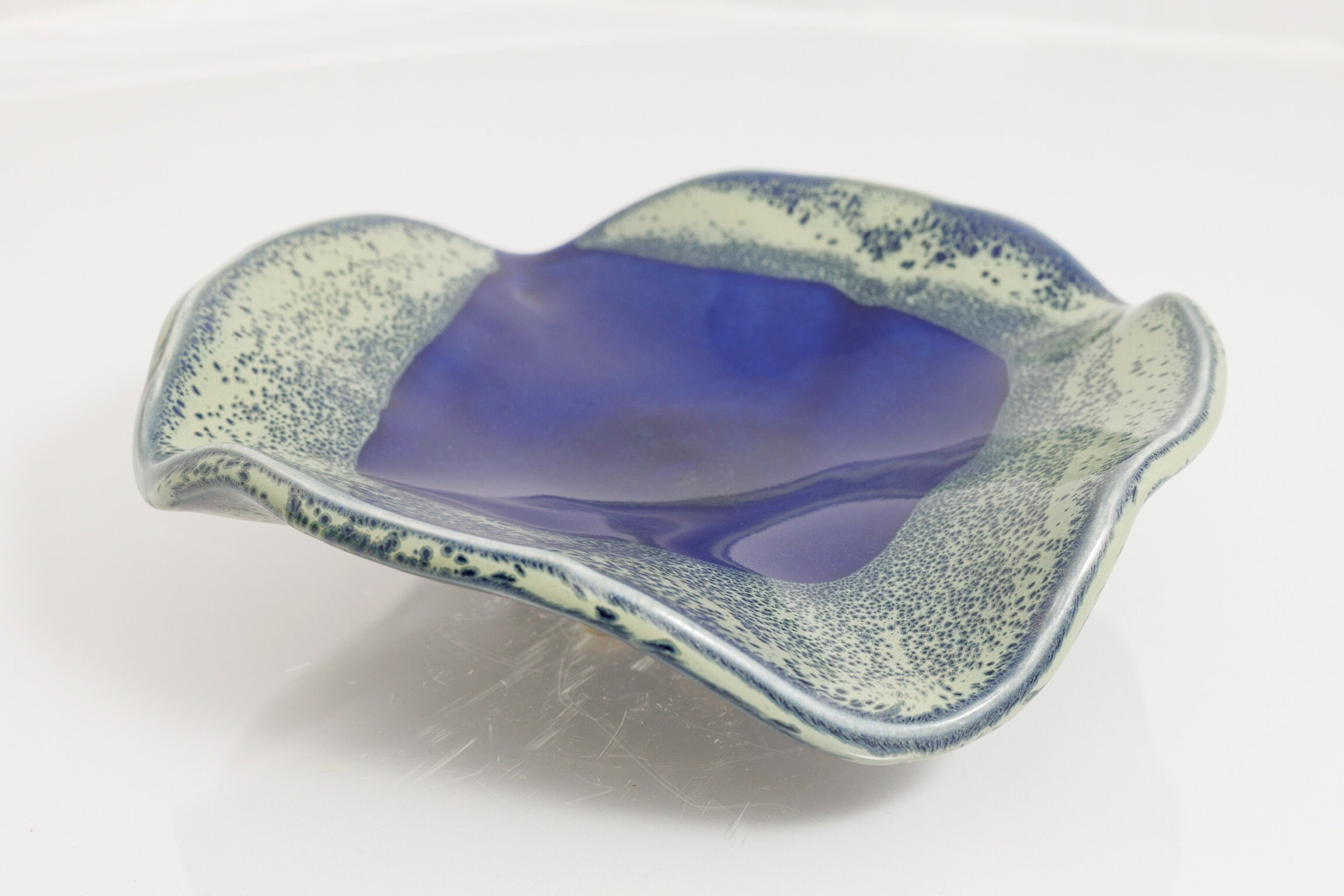 Slab Built Large Pottery Platter Decorated in Our Aussie Kelp Glaze - Etsy
