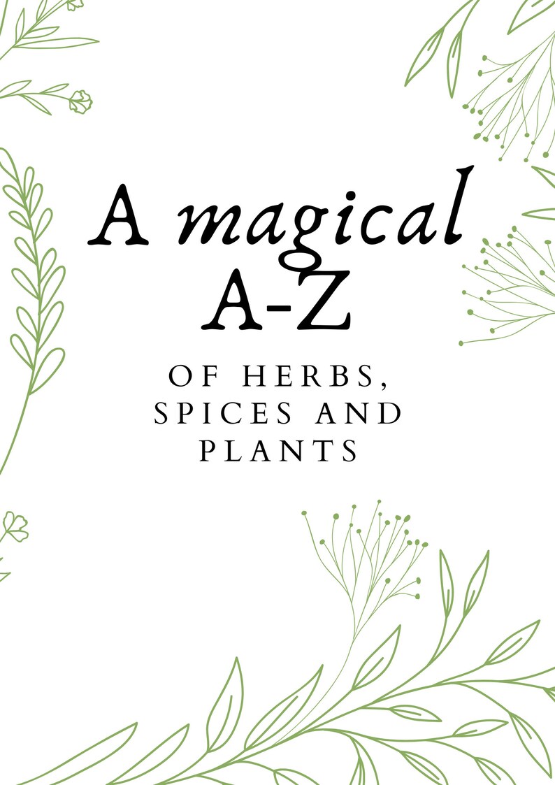 Herbs, Spices, Plants Printable Page - Etsy