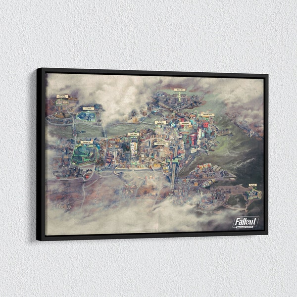 Fallout Game Map - Etsy