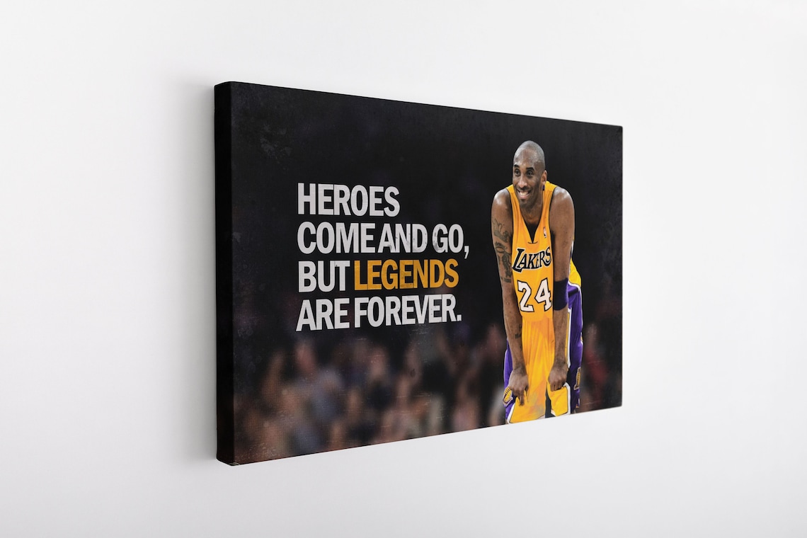Mamba Mentality Motivation Quotes Poster, Legendary Motivational Canvas ...