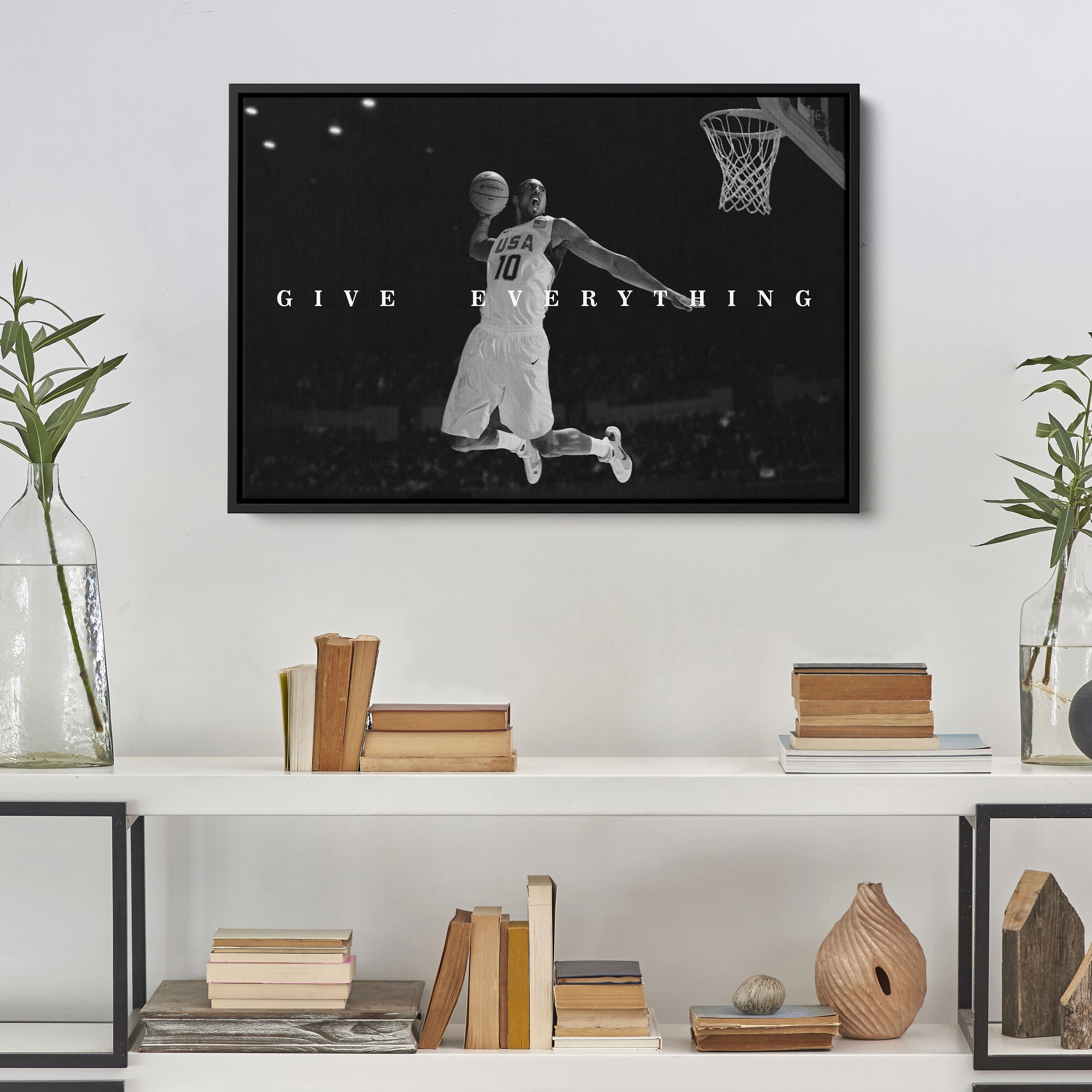 Kobe Bryant Motivational Poster or Canvas, Give Everything Motivational ...