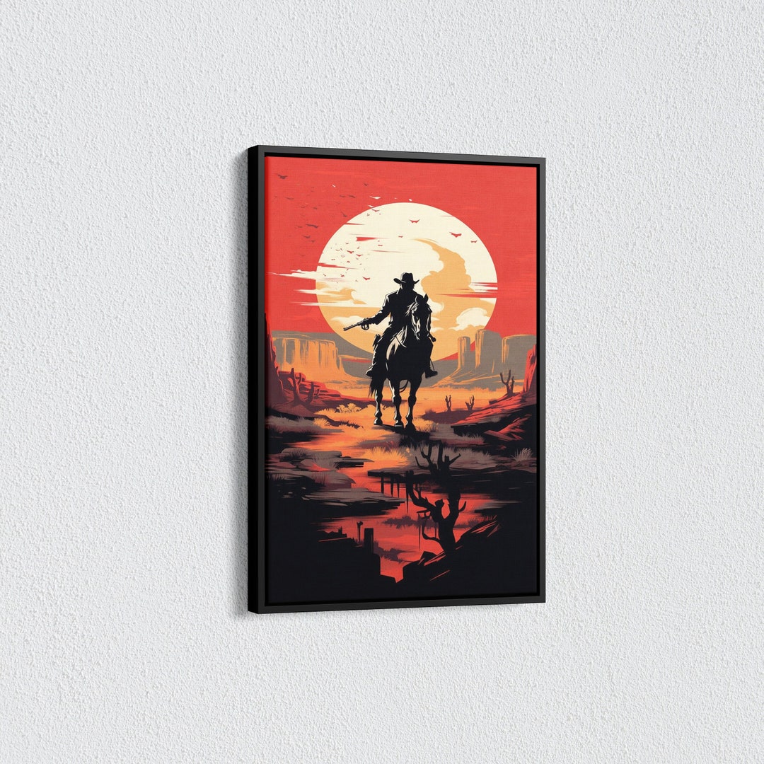 Video Game Poster, Red Dead Redemption Poster, RDR 2 Canvas Poster ...