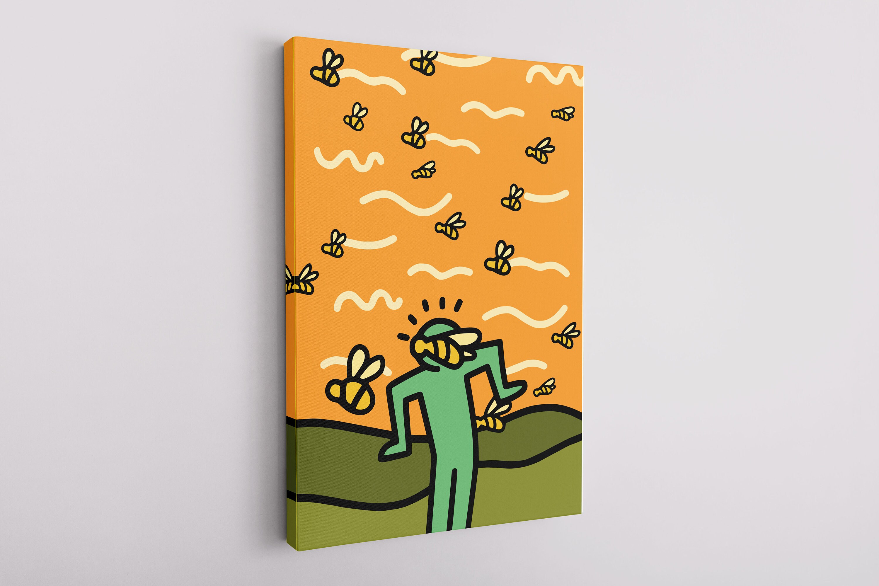 Keith Haring Bee Canvas, Keith Haring Poster, Gallery Wall Art,keith ...