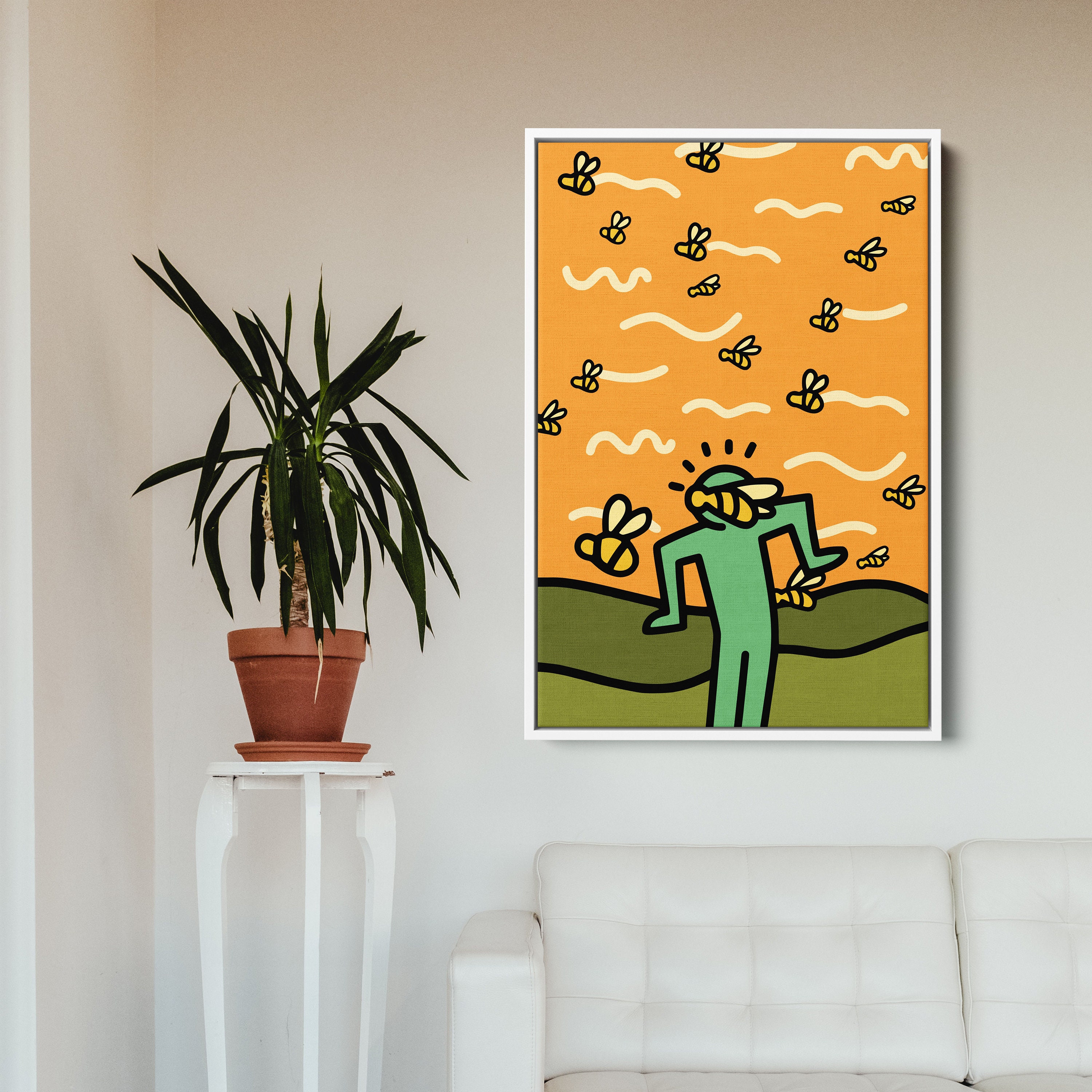 Keith Haring Bee Canvas, Keith Haring Poster, Gallery Wall Art,keith ...