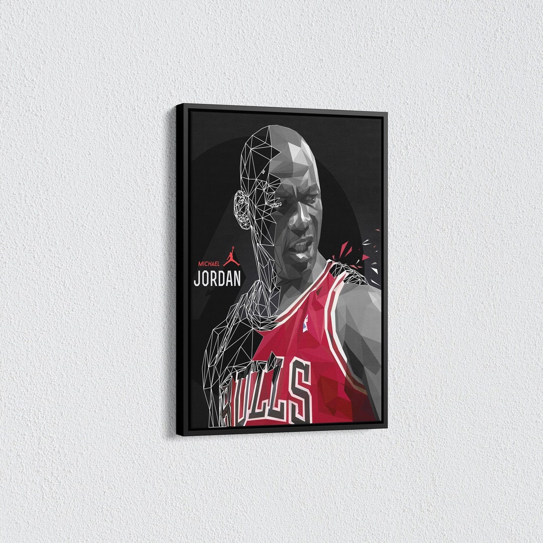 Michael Jordan Canvas Wall Art, Basketball All Stars, Chicago Bulls Art ...