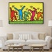 Keith Haring Dancing Canvas, Keith Haring Dancer, Dancing People Canvas ...