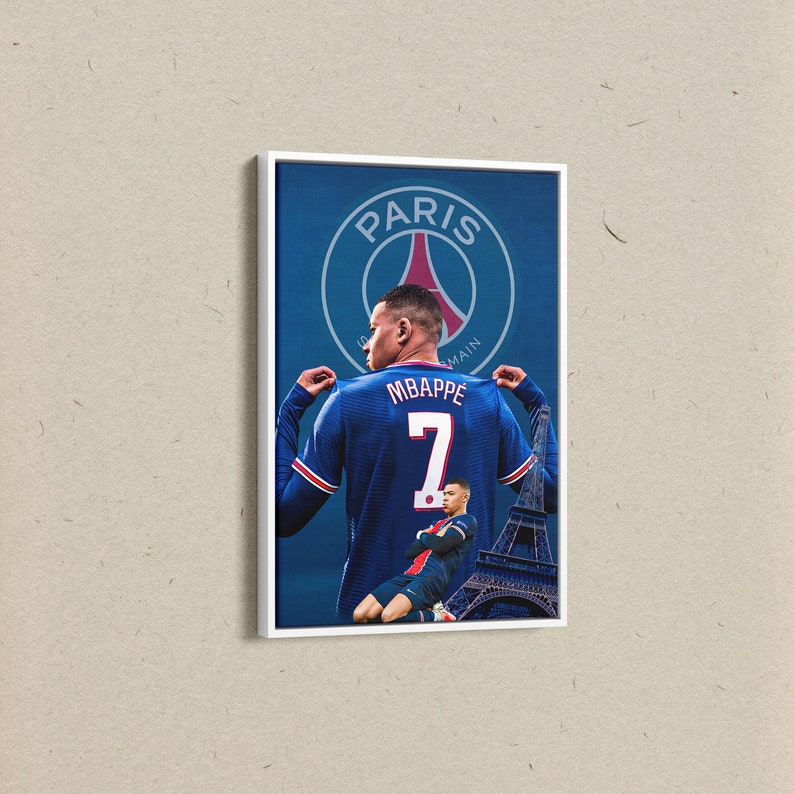Kylian Mbappé Canvas Mbappe Poster World Cup 2022 Paris - Etsy