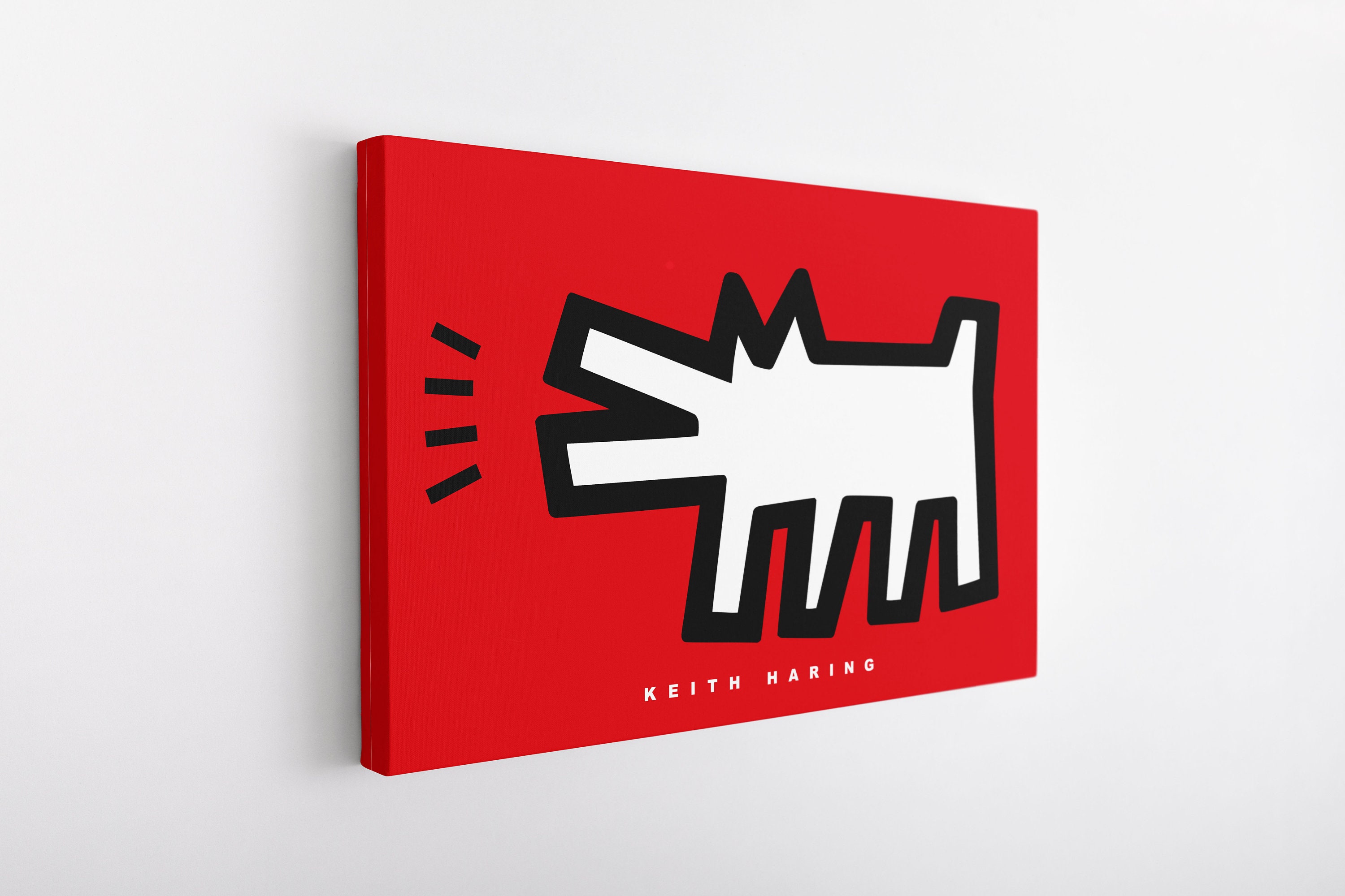 Keith Haring Dog, Keith Haring Prints, Haring Canvas, Keith Haring ...
