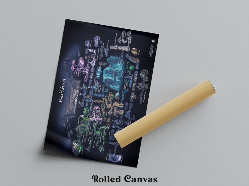 Hollow Knight Map Poster, Game Art Wall Decor, Hollownest World Map ...