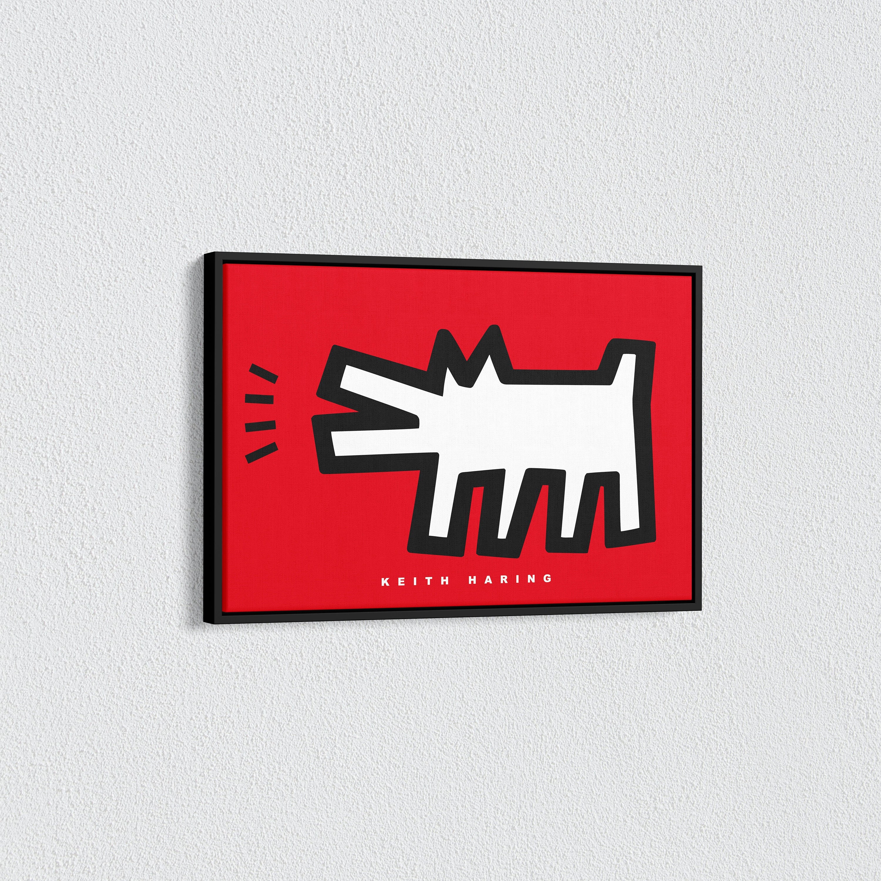 Keith Haring Dog, Keith Haring Prints, Haring Canvas, Keith Haring ...