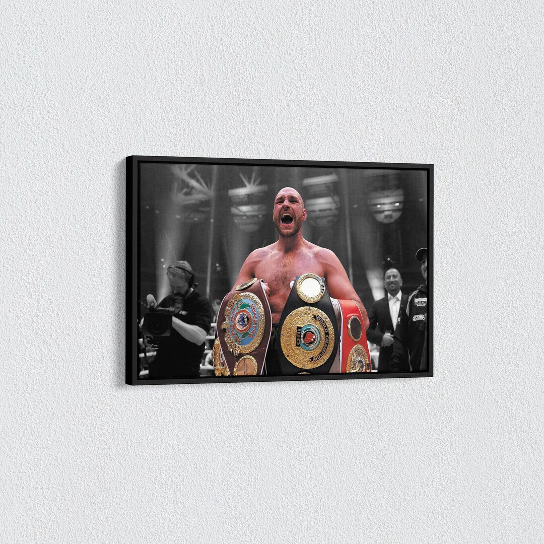 Tyson Fury Poster, MMA Canvas, Kids Gift, Home Decor, Gym Poster, Man ...