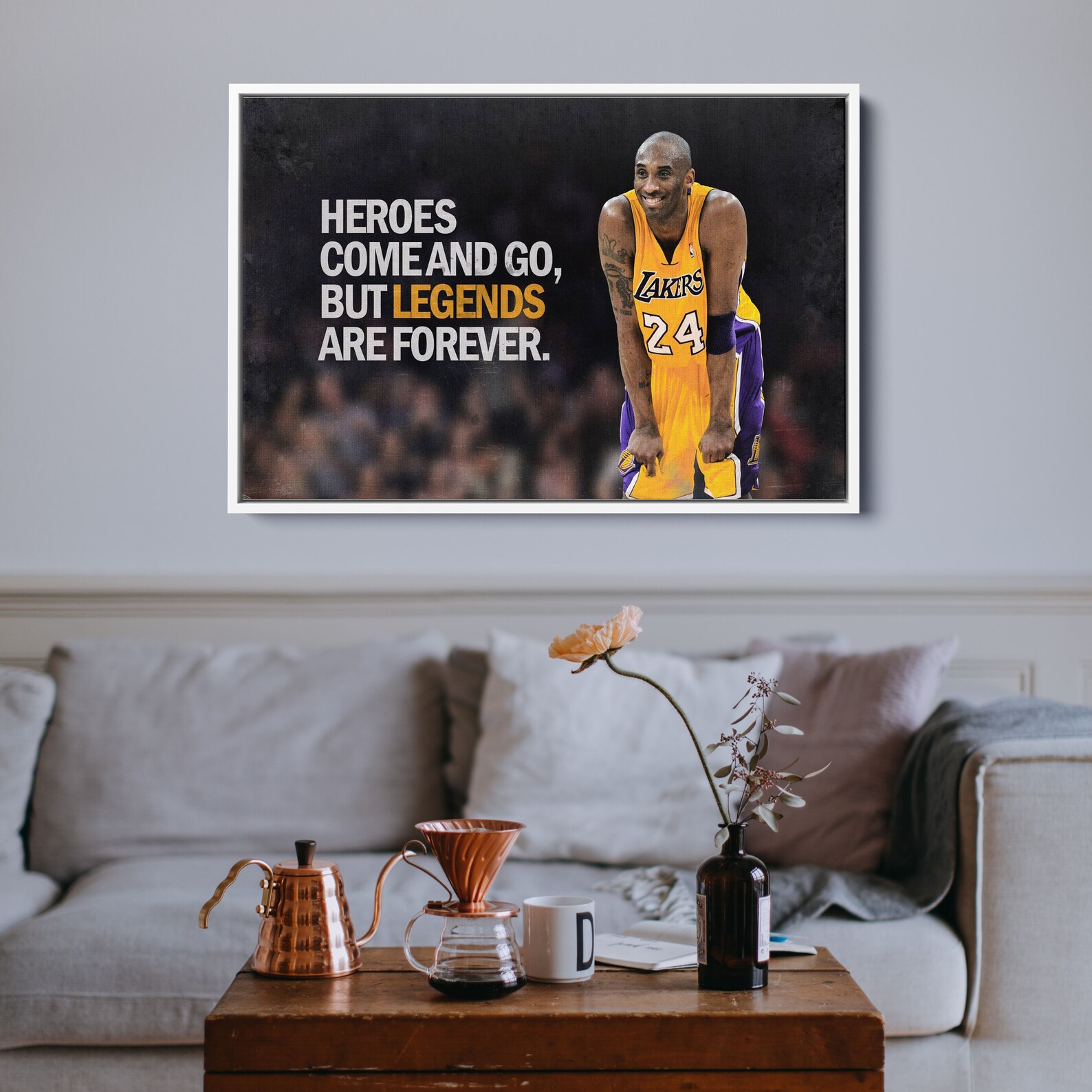 Mamba Mentality Motivation Quotes Poster, Legendary Motivational Canvas ...