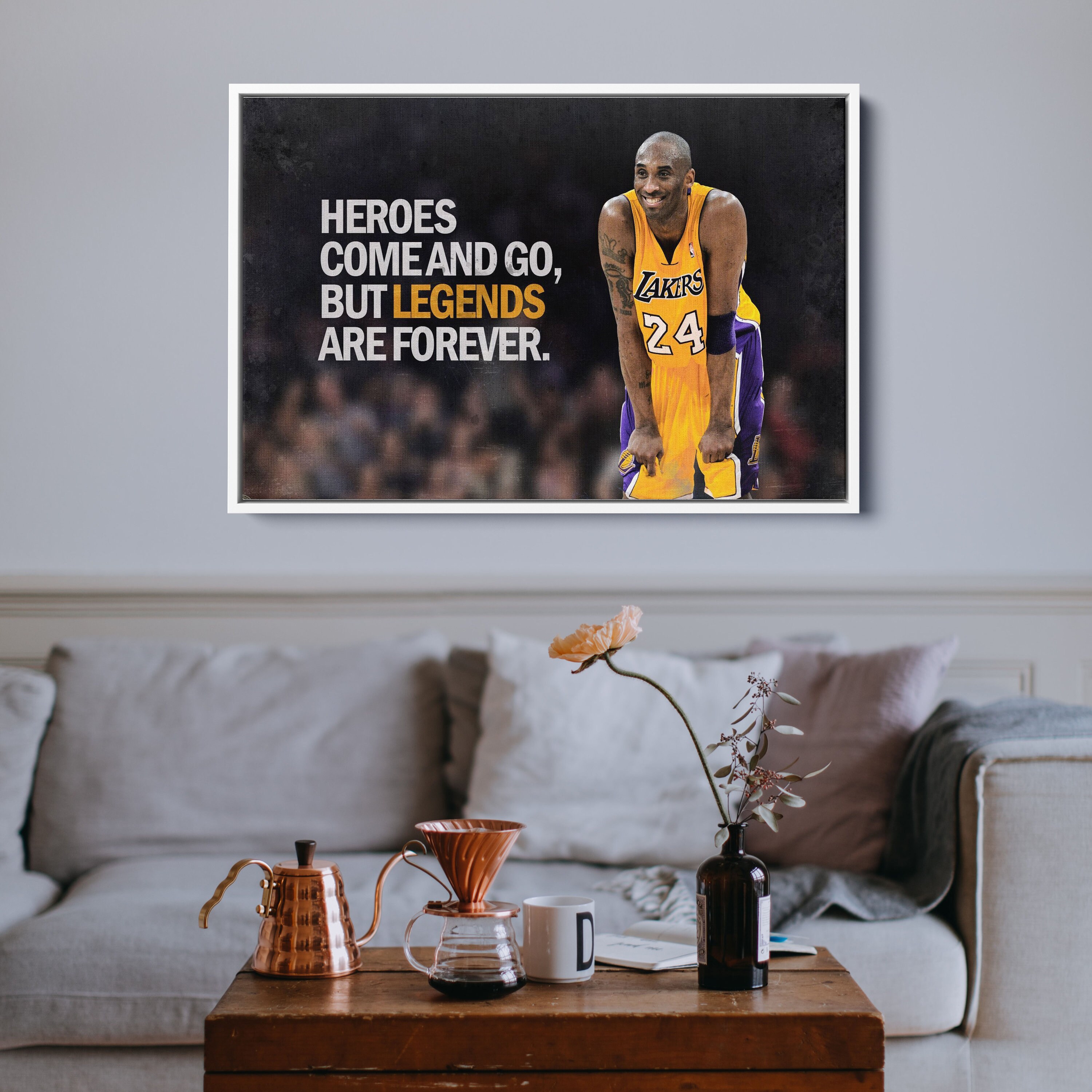 Mamba Mentality Motivation Quotes Poster, Legendary Motivational Canvas ...