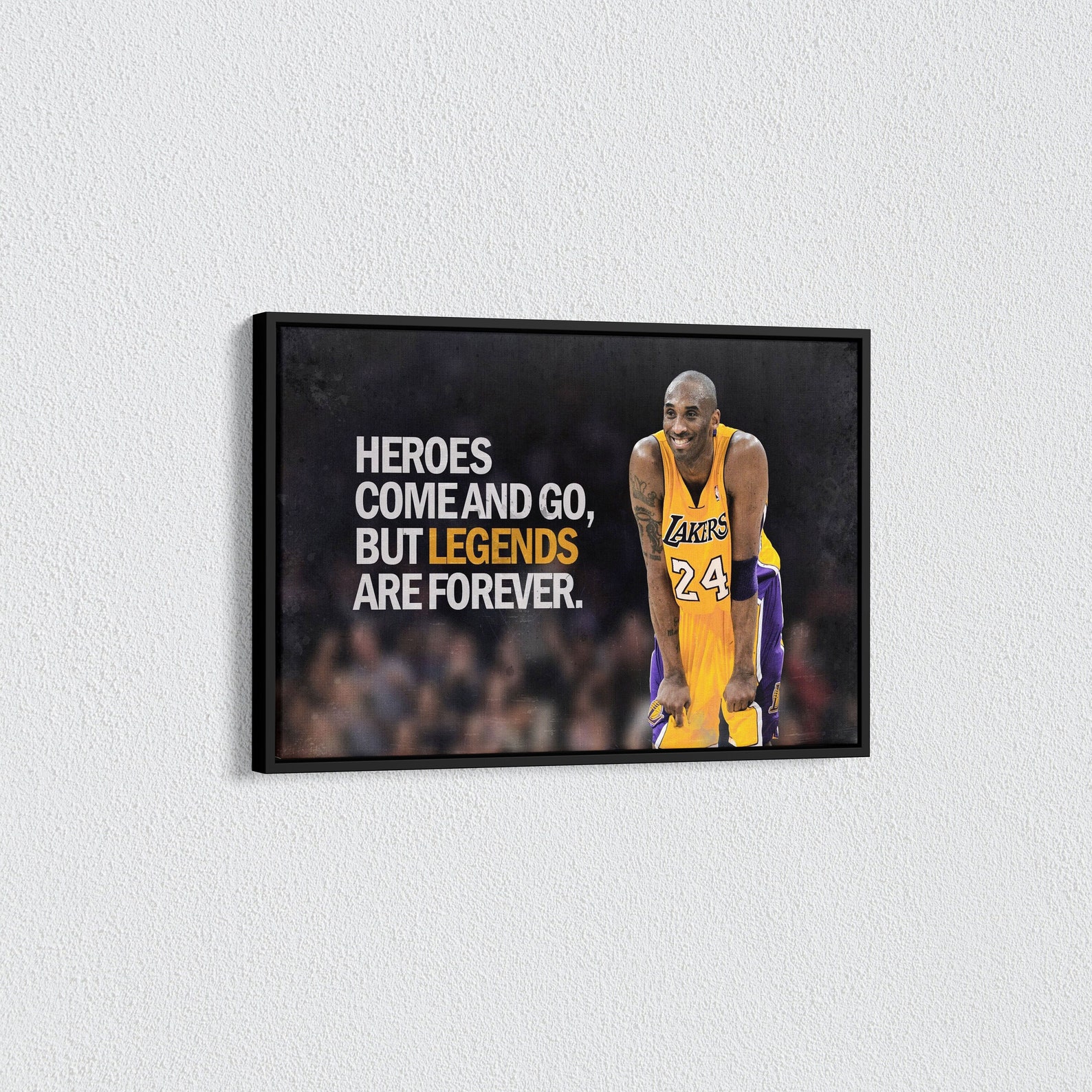 Mamba Mentality Motivation Quotes Poster, Legendary Motivational Canvas ...