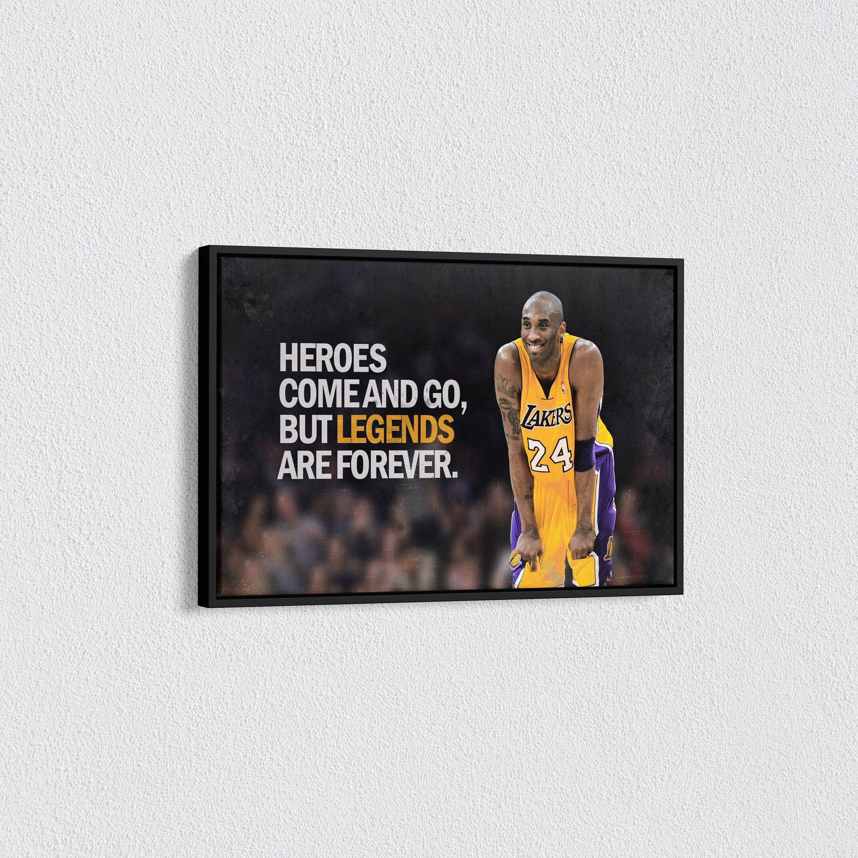 Mamba Mentality Motivation Quotes Poster, Legendary Motivational Canvas ...