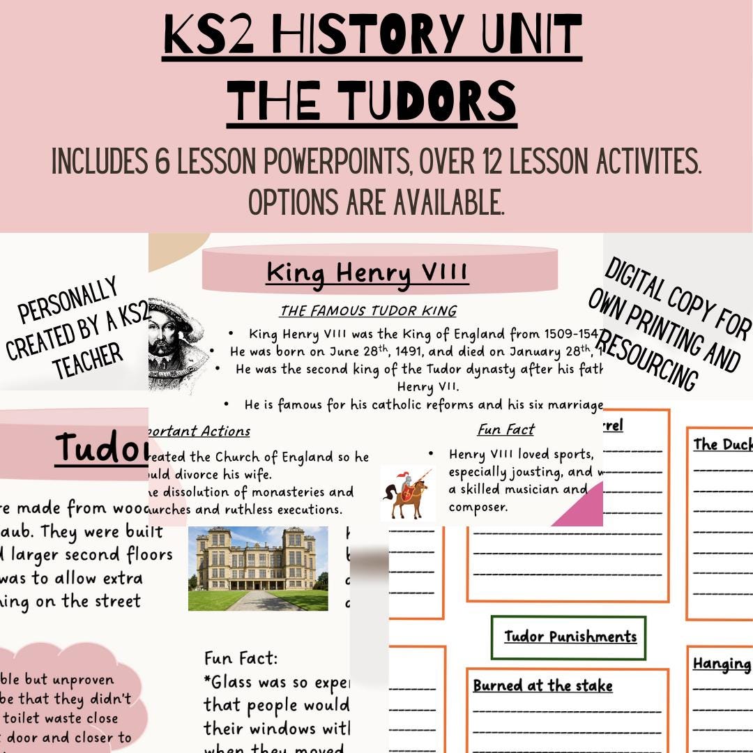KS2 History Unit the Tudors Includes 6 Full Lessons With Powerpoint ...