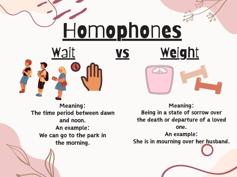 62 Common Spelling Homophone Display Posters - Etsy