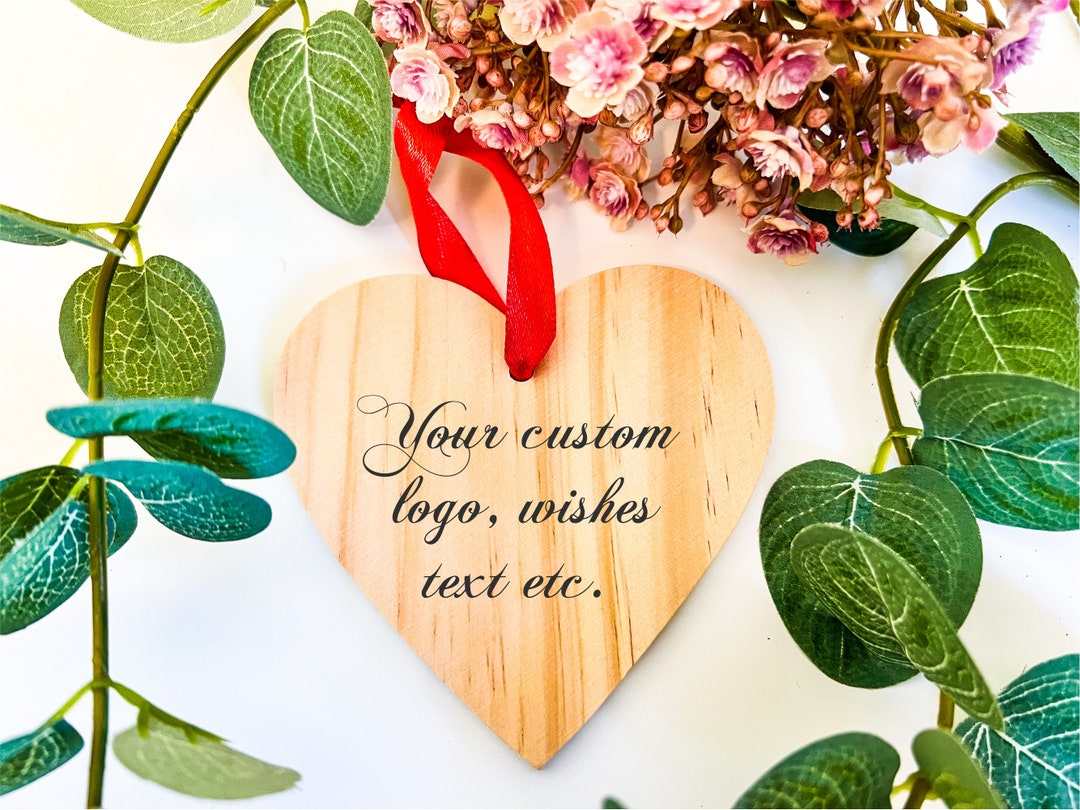 Wooden Heart, Your Text Here, Hanging Wooden Heart Mum Gift ...