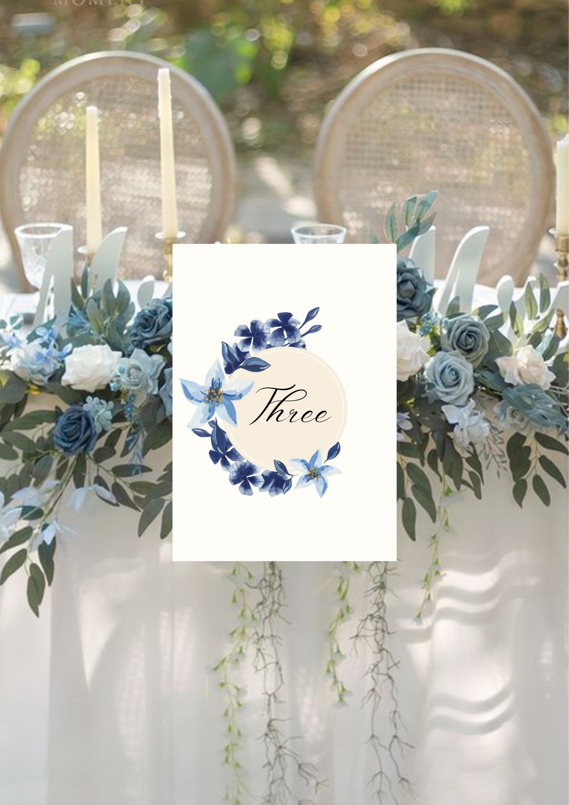 Wedding Table Numbers Printable, Table Numbers Template, Calligraphy ...