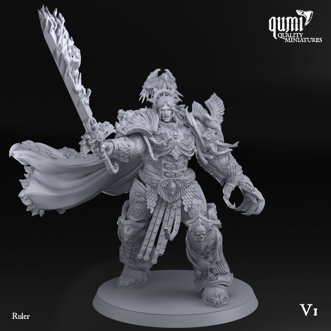 Space Warrior Emperor Lord Ruler Tabletop RPG Mini Qumi - Etsy Hong Kong