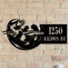 Personalized Otter House Number, Otter Home Number Metal Wall Sign ...