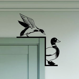 Personalized Duck Door Corner Metal Wall Art, Goose Metal Sign Door ...