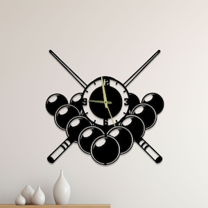 Pool Ball Wall Clock - Etsy