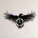 Raven Wall Clock Unique, Raven Round Wall Clock, Raven Oversize Wall ...