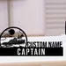 Custom Captain Desk Name Plate, Captain Tugboat Metal Nameplate for ...