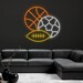 Soccer Ball Neon Sign, Basketball Led Sign, Sports Balls Neon, Sport ...