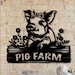 Personalized Pig Farm House Number, Raise Pig Home Number Metal Wall ...
