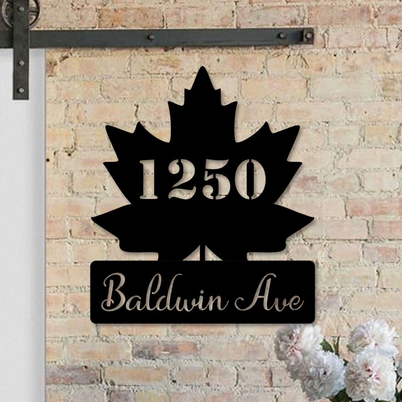 Maple Leaf Sign - Etsy
