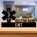 Custom EMT Doctor Desk Name Plate, EMT Doctor Metal Nameplate for Desk ...
